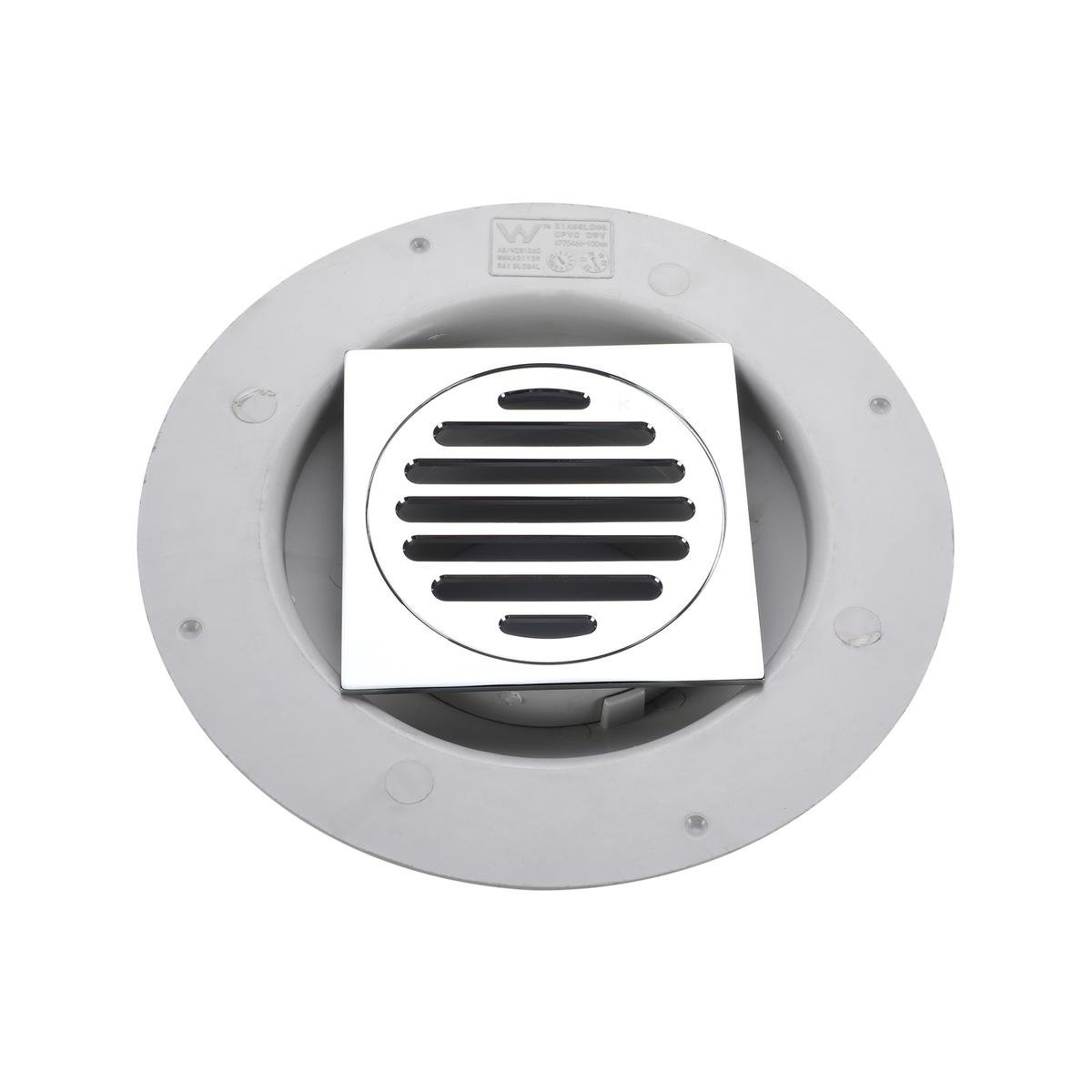 Kinetic 100mm Puddle Flange Kit Square Grate - Bunnings Australia