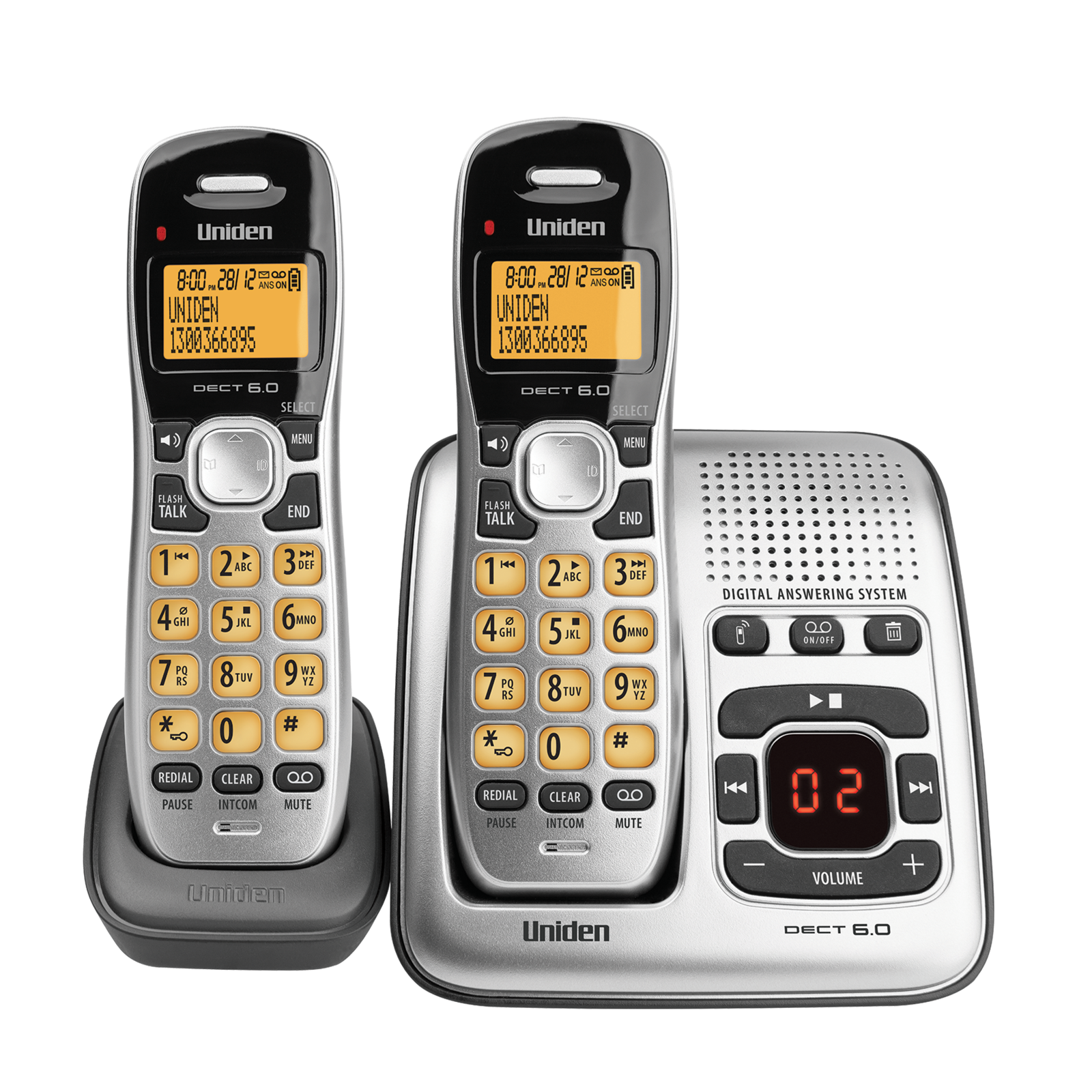 Uniden DECT 1735 + 1DECT Digital Phone System With Power Failure Backup ...