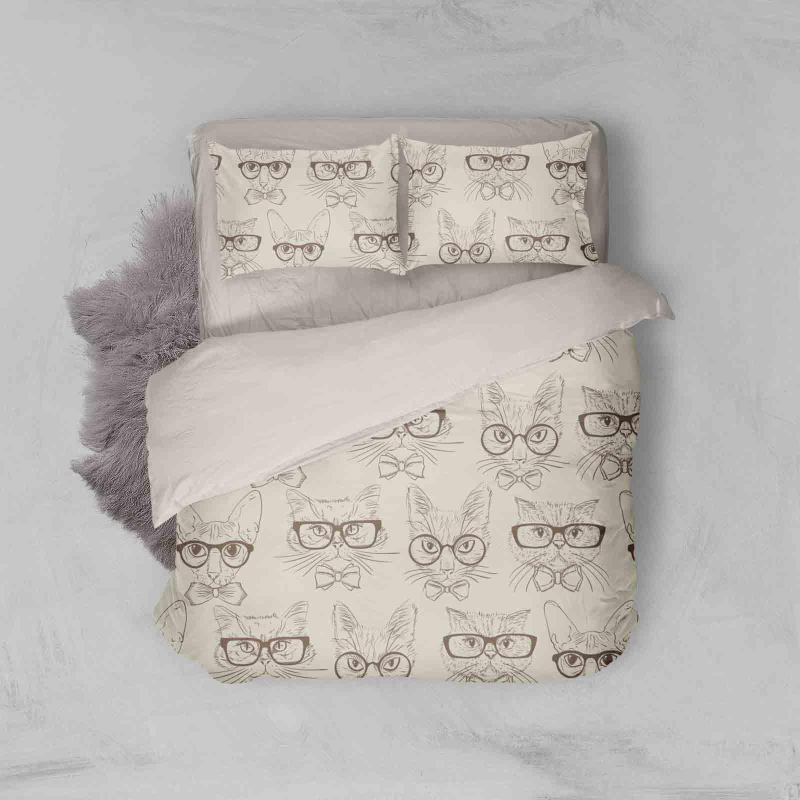 3d-beige-dog-cat-quilt-cover-set-bedding-set-pillowcases-44-bunnings