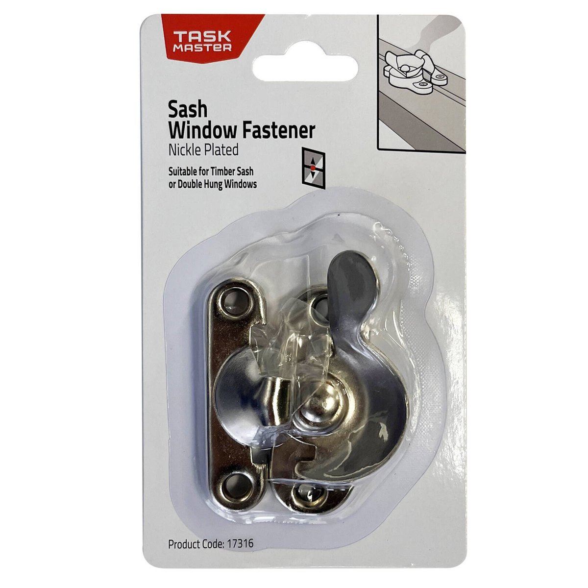 Taskmaster Window Sash Fastener Nickel Plated - Bunnings Australia
