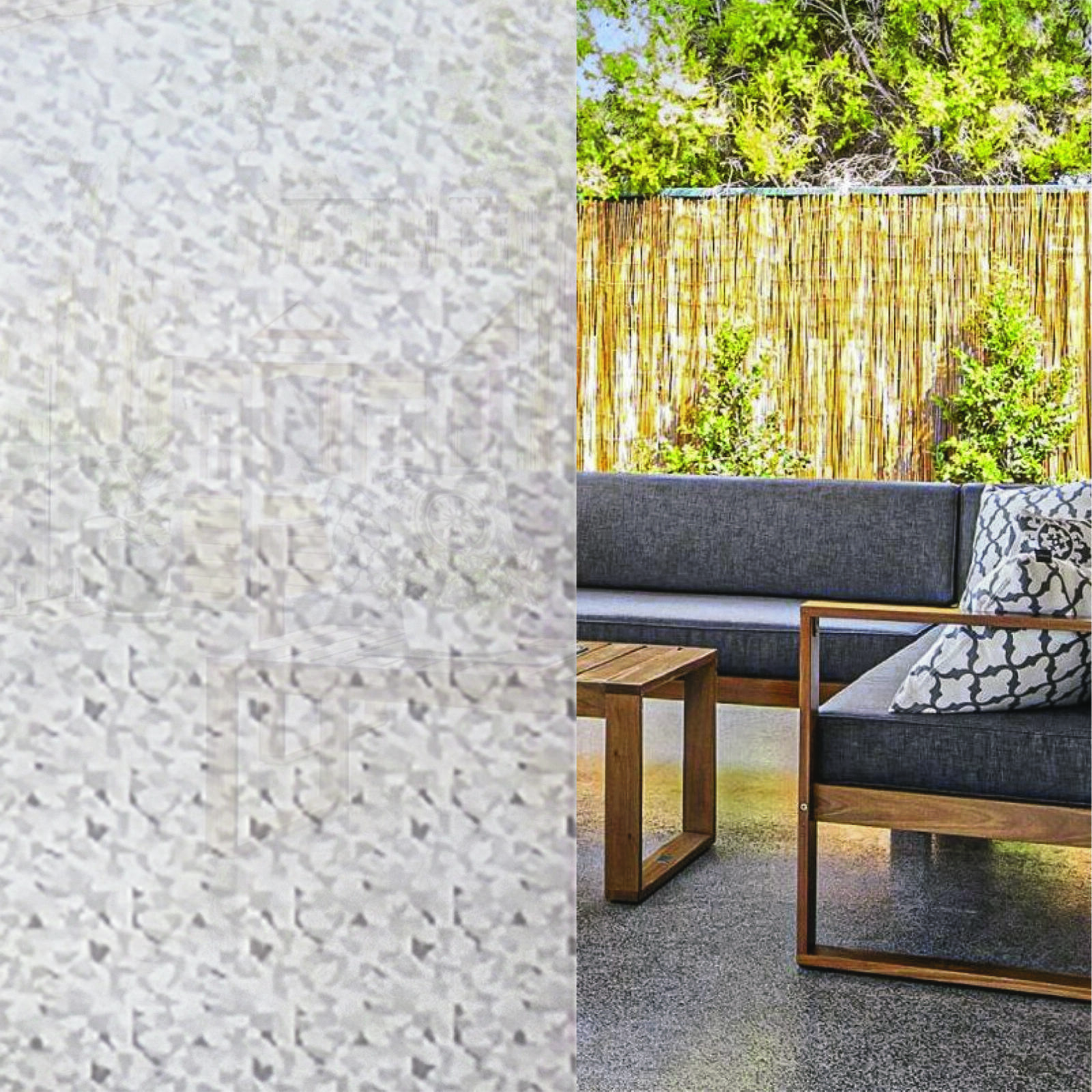 Pillar 0.9 x 2m Static Crackle Privacy Window Film - Bunnings New Zealand