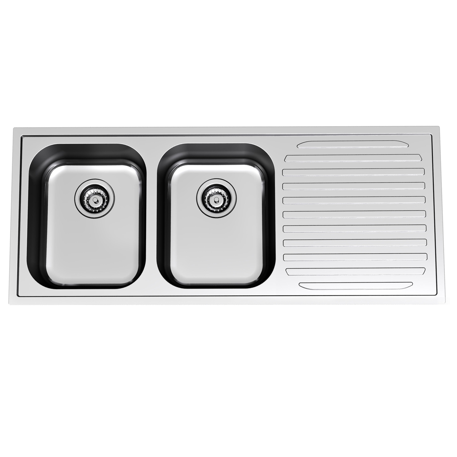 Clark Monaco Double Left Hand Bowl Sink With 1 Tap Hole - Bunnings ...
