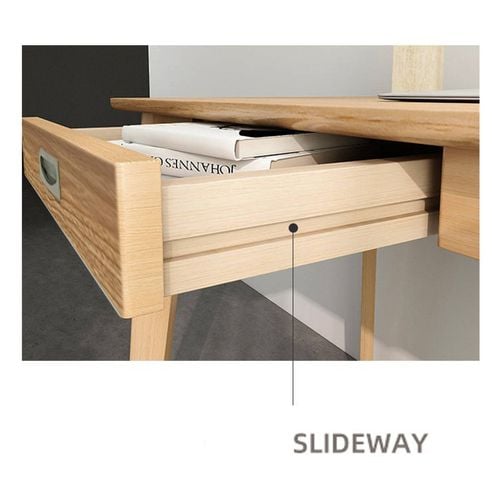 Foret Modern Minimalist Desk Built-in Drawers Office Home PC Study ...