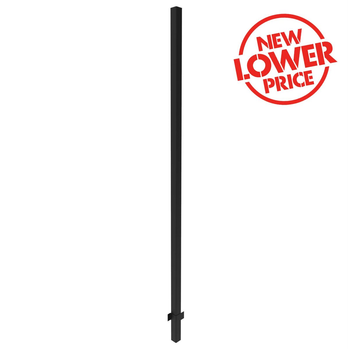 ProtectorAl 50 x 50 x 2100mm Black Aluminium Pool And Garden In-ground ...