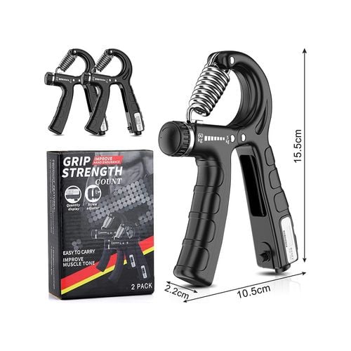 2 Pack Adjustable Hand Grip Strengthener for Hand Grip Strength and ...