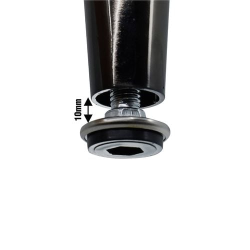 Adoored 400mm Black Nickel Tapered Metal Leg Furniture - Bunnings Australia