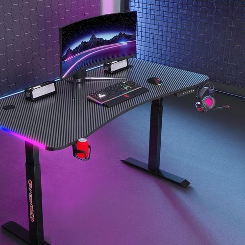 MIUZ Computer Gaming Desk Office Laptop Table Standing Desk Height ...