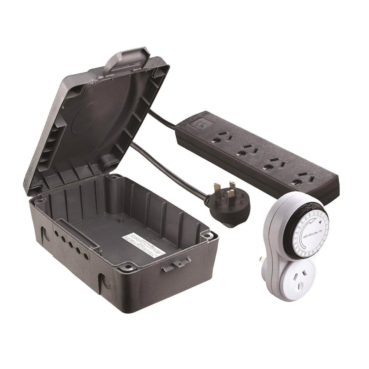 CordTech IP54 Outdoor Power Kit - Bunnings Australia