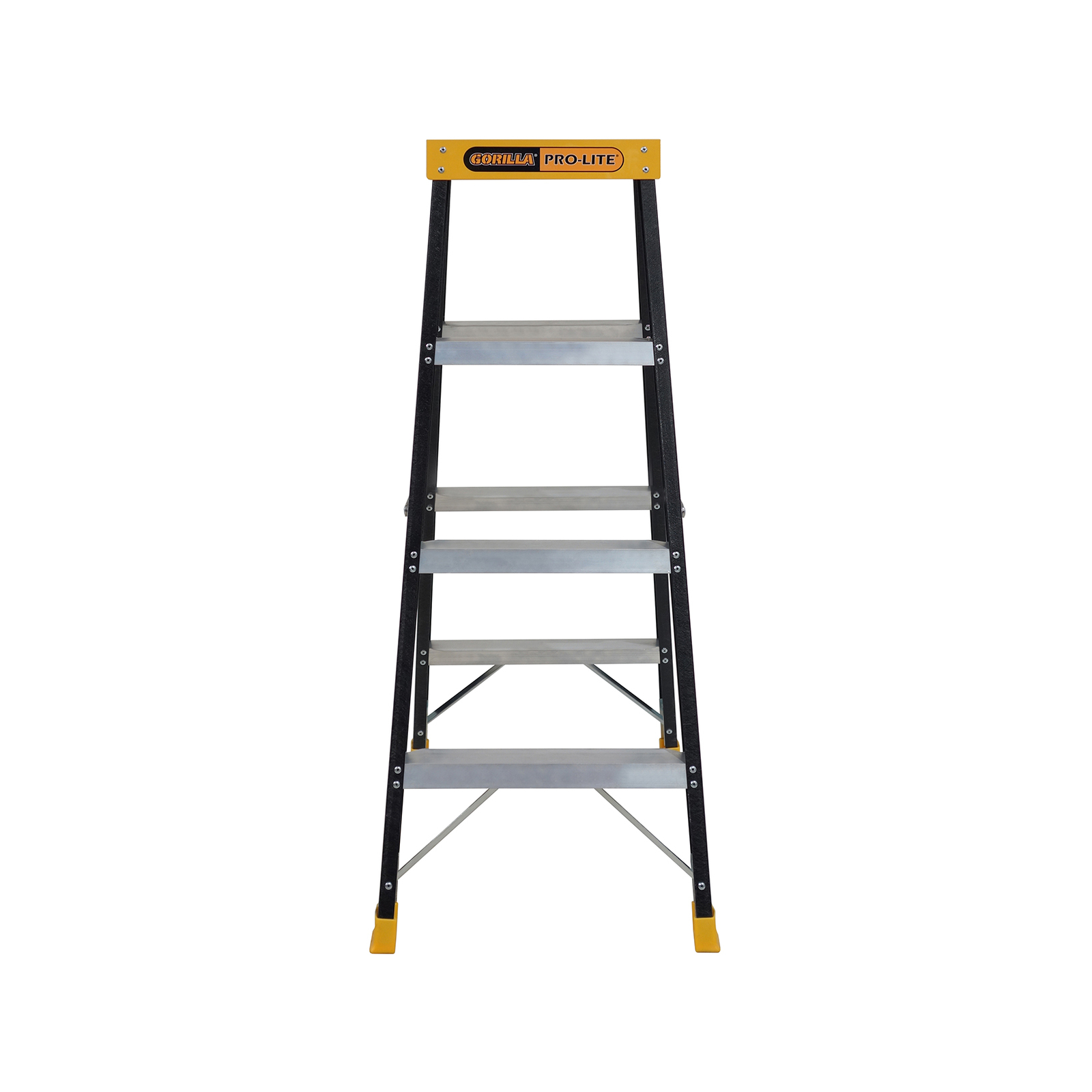 Gorilla 150kg Pro-Lite 4 Step Double Sided Fibreglass Ladder - Bunnings ...