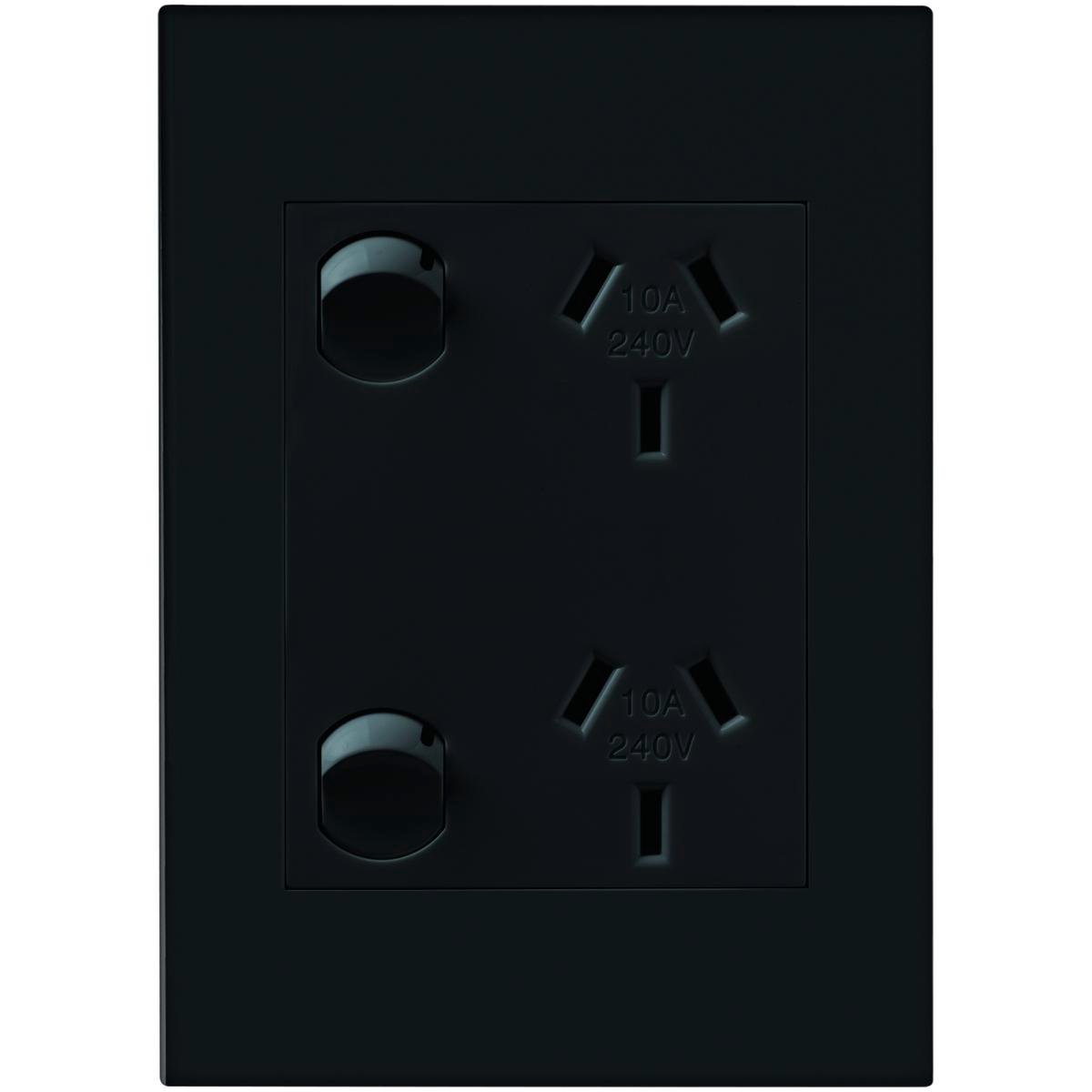HPM VIVO Grey Vertical Double Powerpoint - Bunnings New Zealand