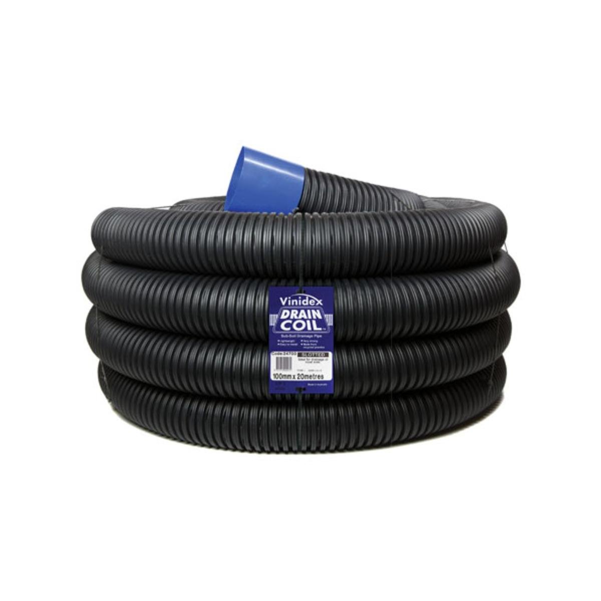 Vinidex 100mm x 20m Slotted Draincoil - Bunnings Australia
