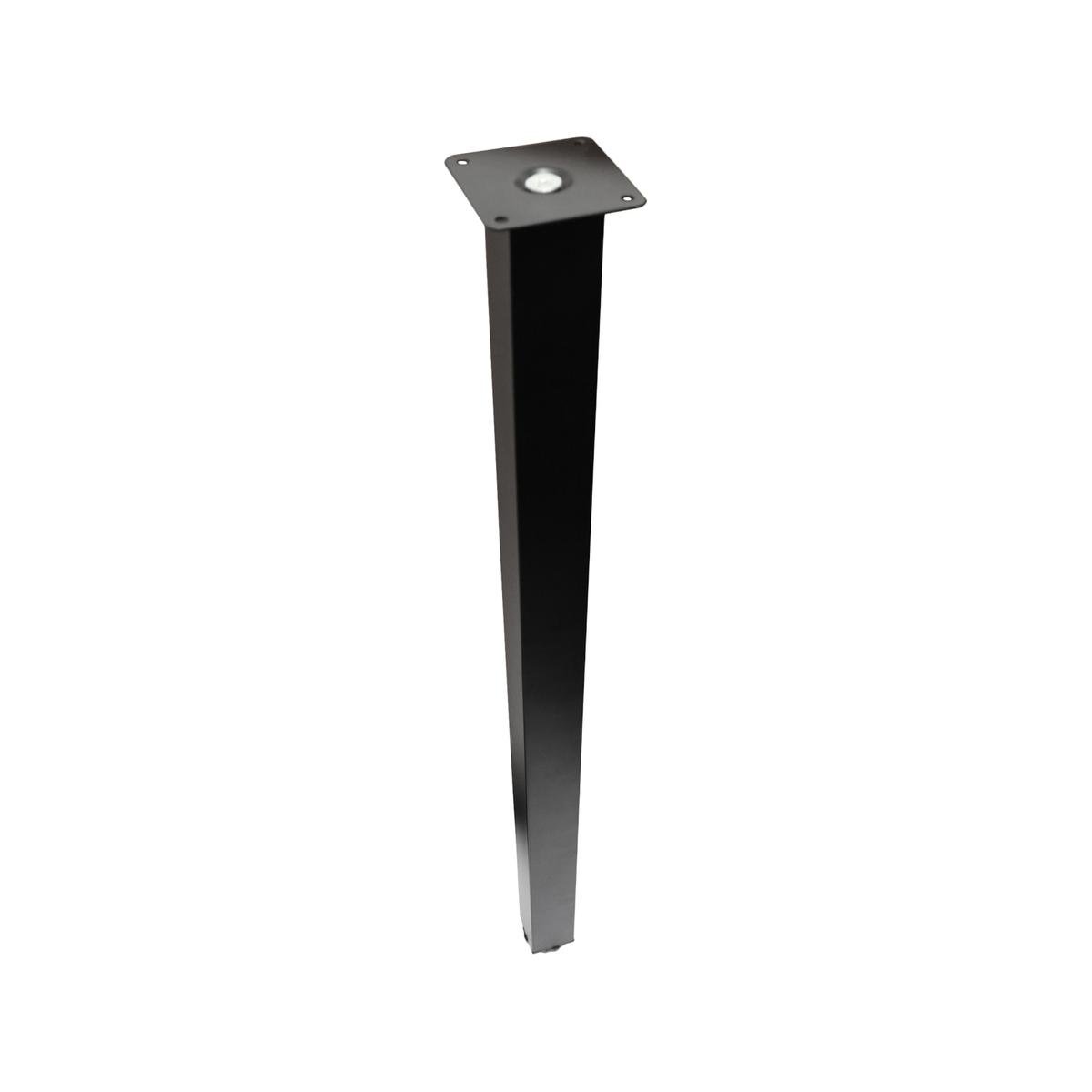 Adoored 40 x 40 x 710mm Black Square Adjustable Furniture Leg ...