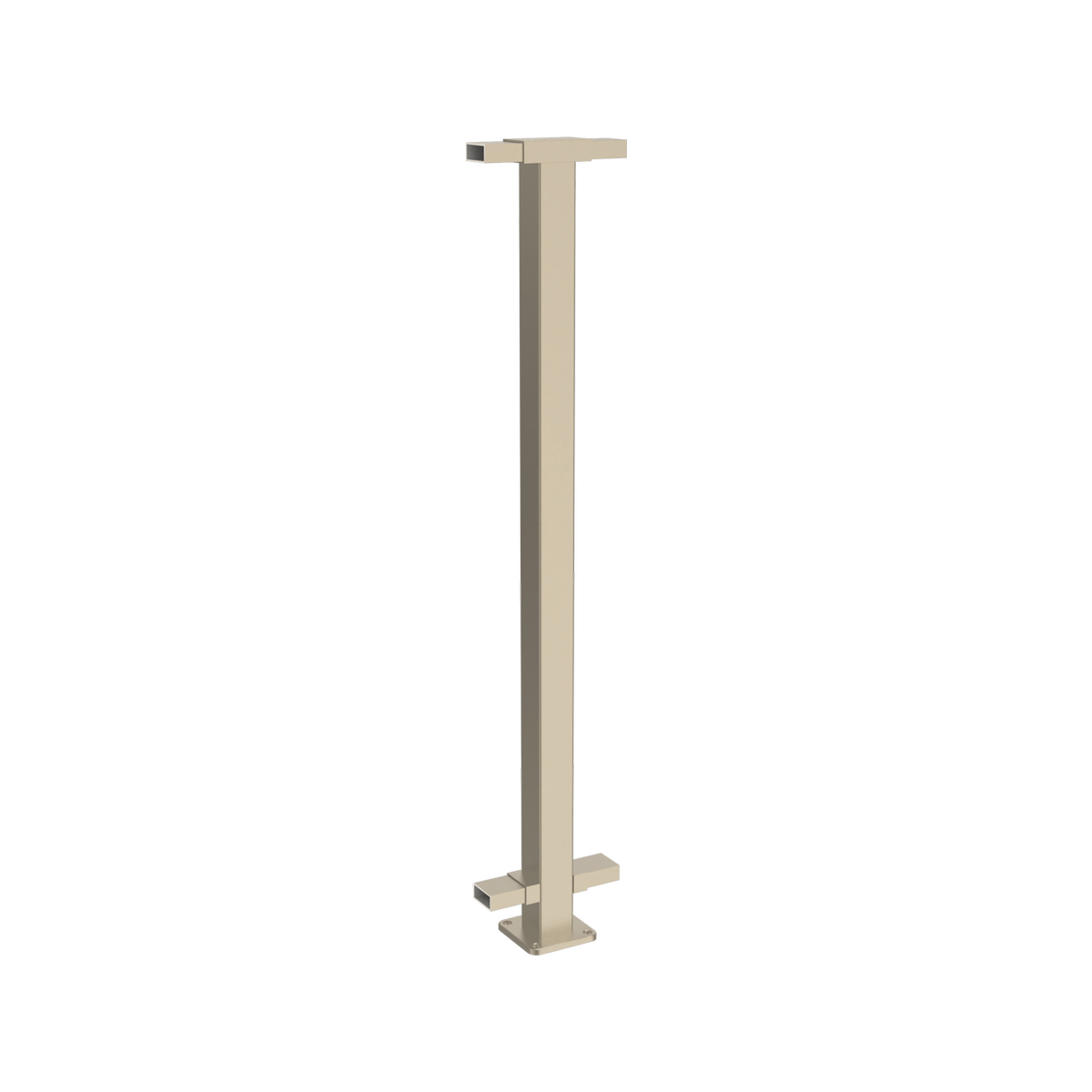 ProtectorAl 1010mm Paperbark Aluminium Flanged Middle Balustrade Post ...