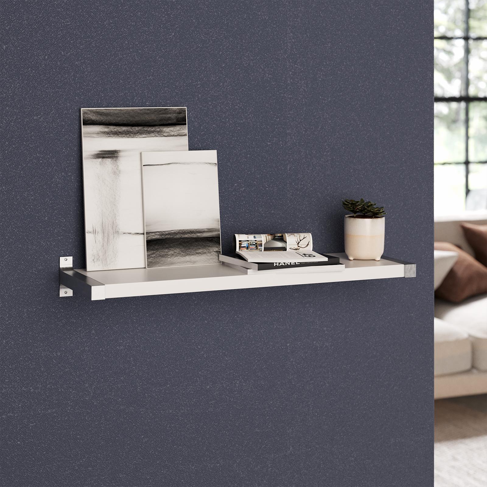 Flexi Storage Decorative Shelving 600 x 24 x 190mm White Matte Style ...