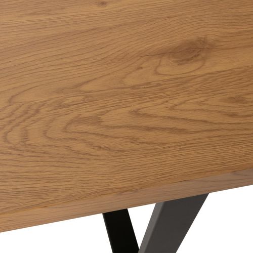 Dining Table with Ski-Leg 170cm Natural - Bunnings Australia