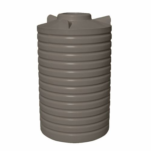 Clark Tanks 2000L Round Poly Water Tank - Birch Grey - Bunnings Australia