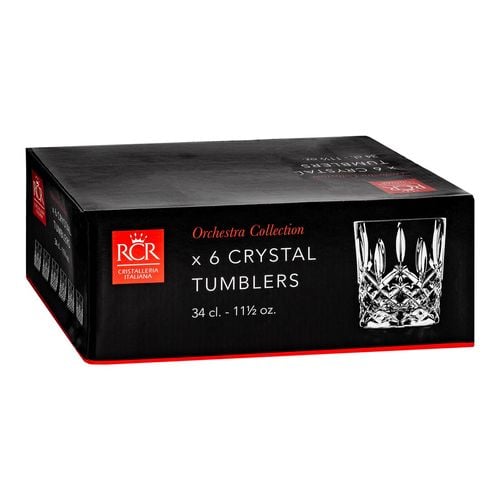 RCR Crystal Orchestra Cut Glass DOF Double Old Fashioned Whiskey ...