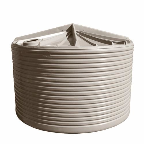 Clark Tanks 31800L Round Poly Water Tank - Merino - Bunnings Australia