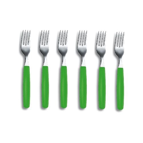 Victorinox Green Table Fork Set 6 - Bunnings Australia