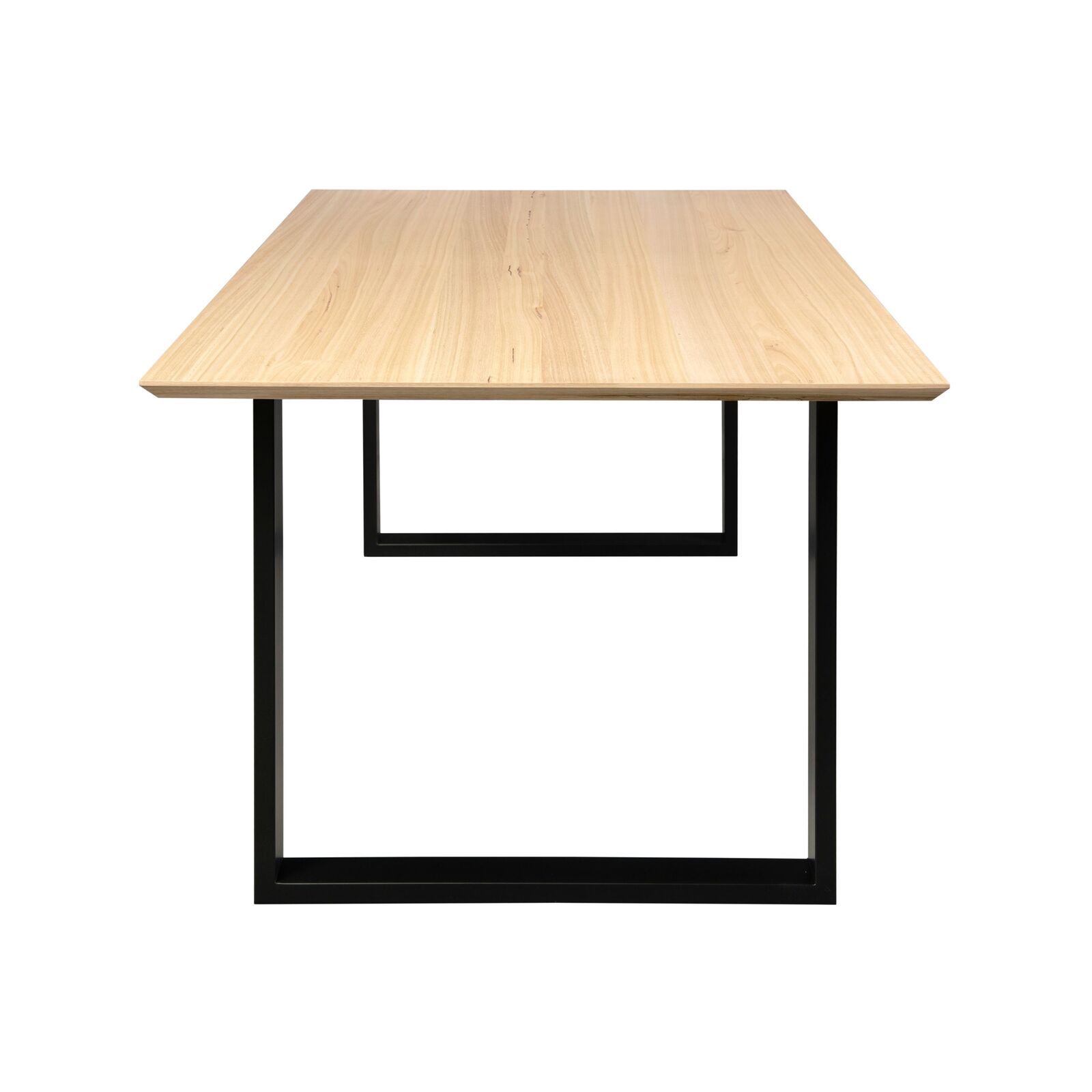 Aconite Dining Table 210cm Solid Messmate Timber Wood Black Metal Leg ...