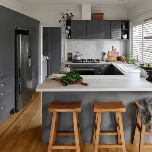 Kaboodle Grey Fig Alpine Corner Base Cabinet Doors - 2 Pack - Bunnings ...