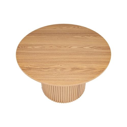 Wooden Ribbed Coffee Table Natural - Bunnings Australia