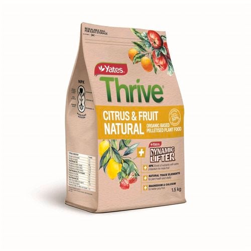 Yates 1.5kg Thrive Natural Citrus And Fruit Organic Based Pelletised ...
