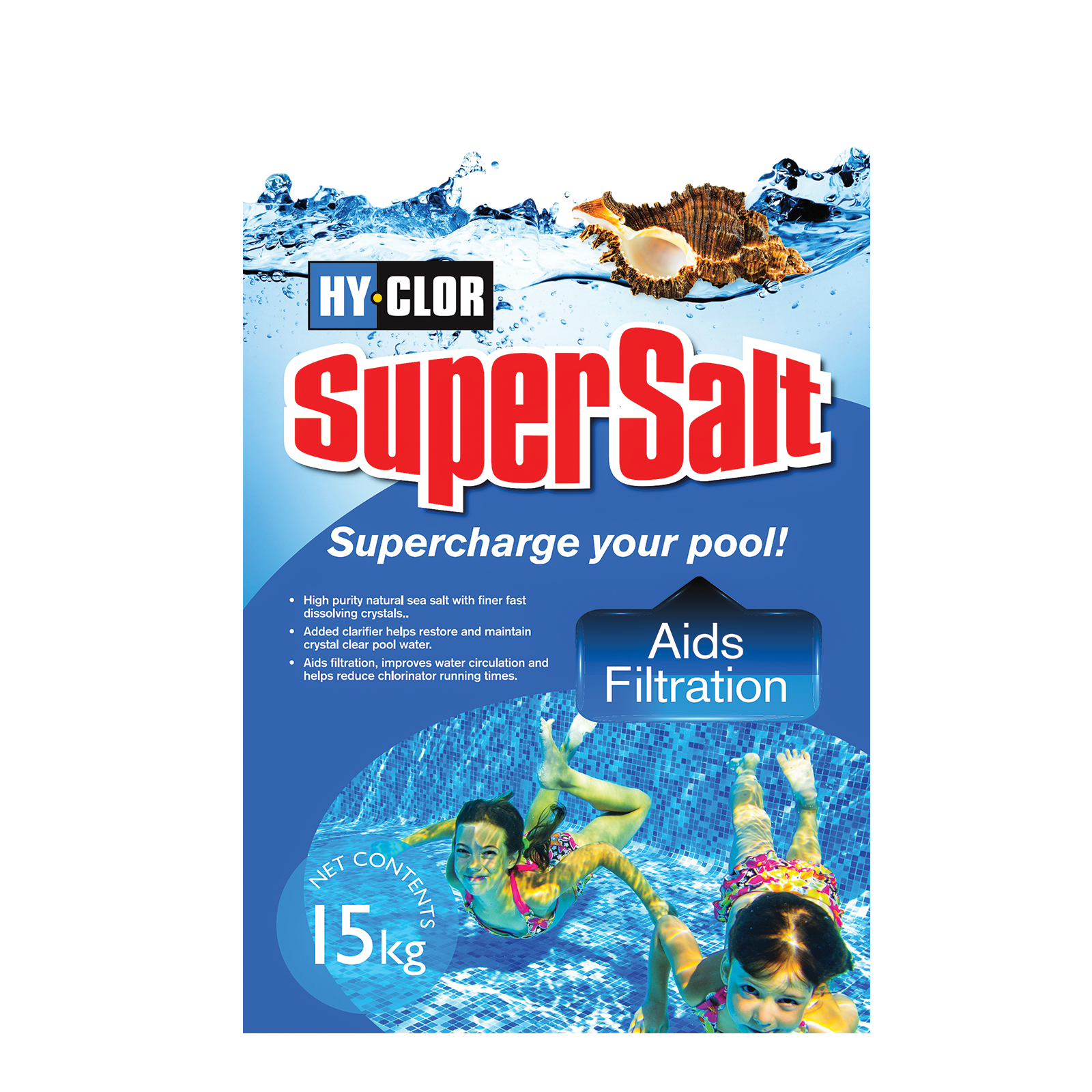 Hy-Clor 15kg Pool Chemical Super Salt - Bunnings Australia