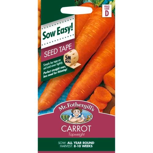 Mr Fothergill's Carrot Topweight Seed Tape - Bunnings Australia