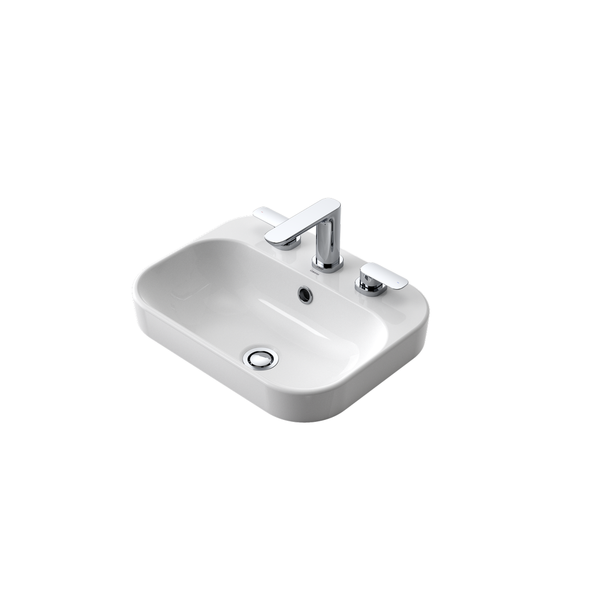 Caroma Luna Inset Basin With 3 Tap Holes - Bunnings Australia