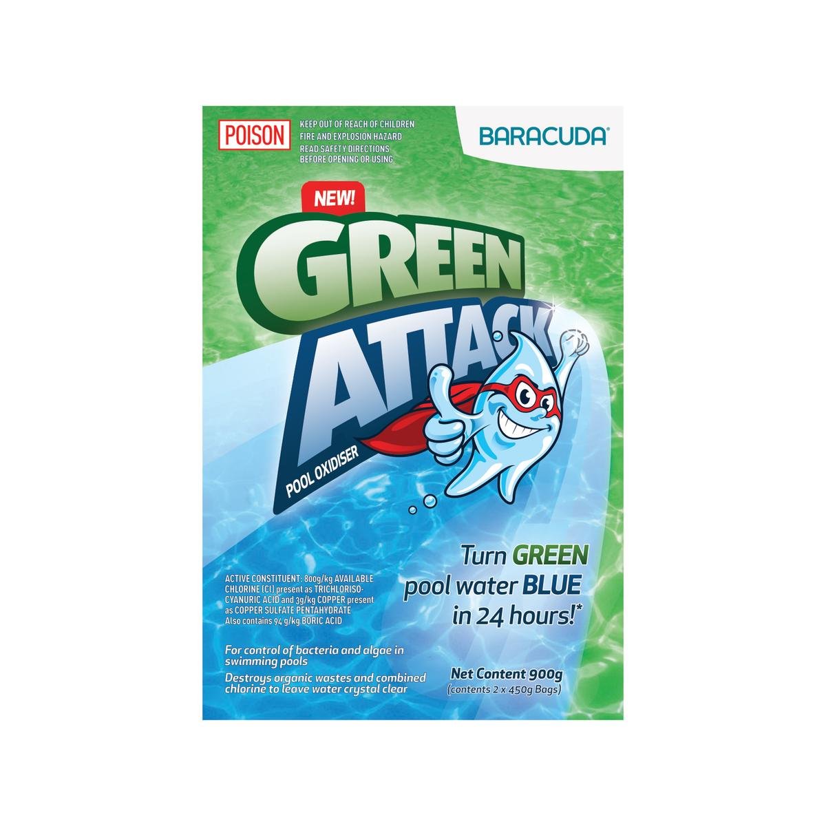 Baracuda 900g Green Attack WC000233 - Bunnings Australia