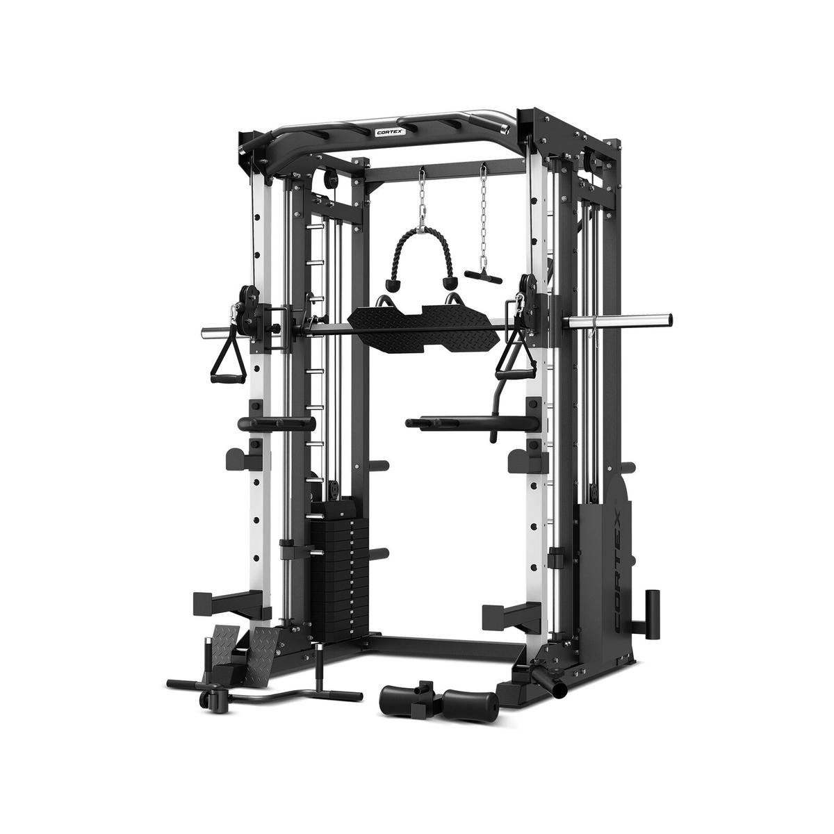 CORTEX SM25 Multi Gym (Dual Stack Functional Trainer, Smith Machine ...