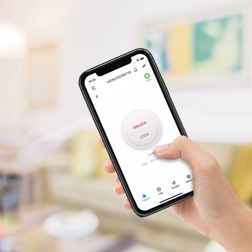 Lockly Black Matte Secure Plus Smart Lock Latch With Smart Keypad ...