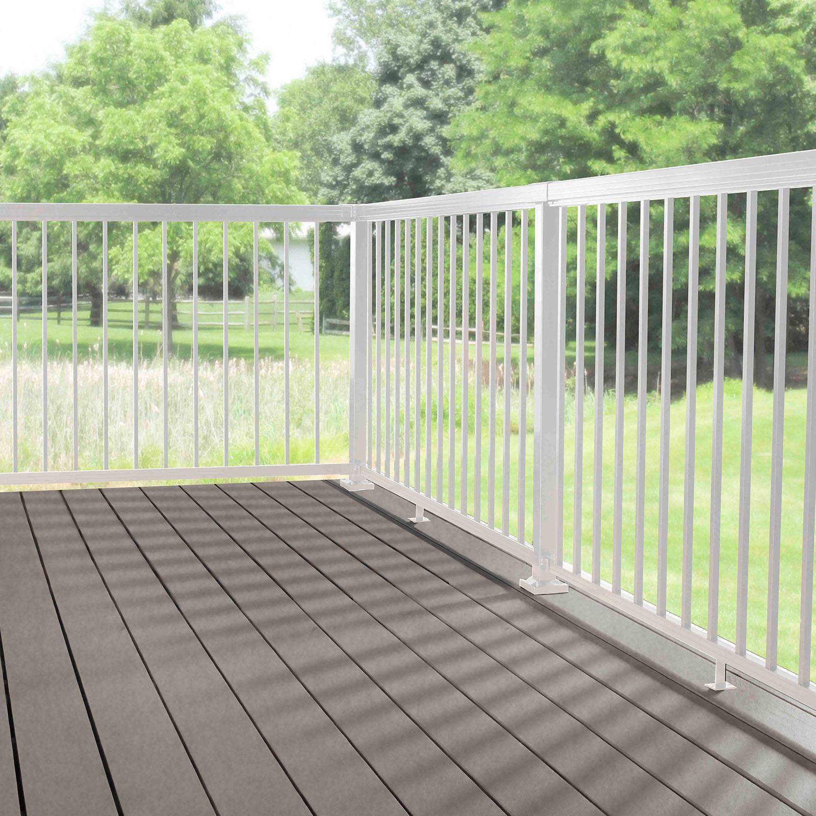 Peak 1200mm White Aluminium Balustrade Hand And Base Rail - Bunnings ...