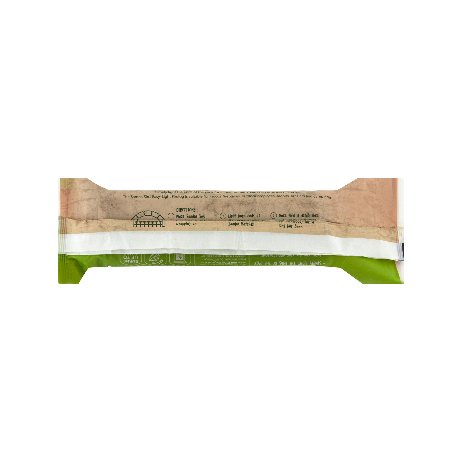 Samba Single Wax Fire Log - Bunnings Australia