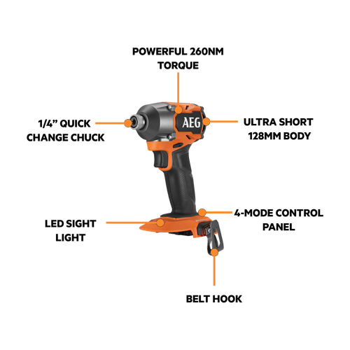 AEG 18V 5.0Ah 2 Piece FUSION Heavy Duty FORCE Kit - Bunnings Australia