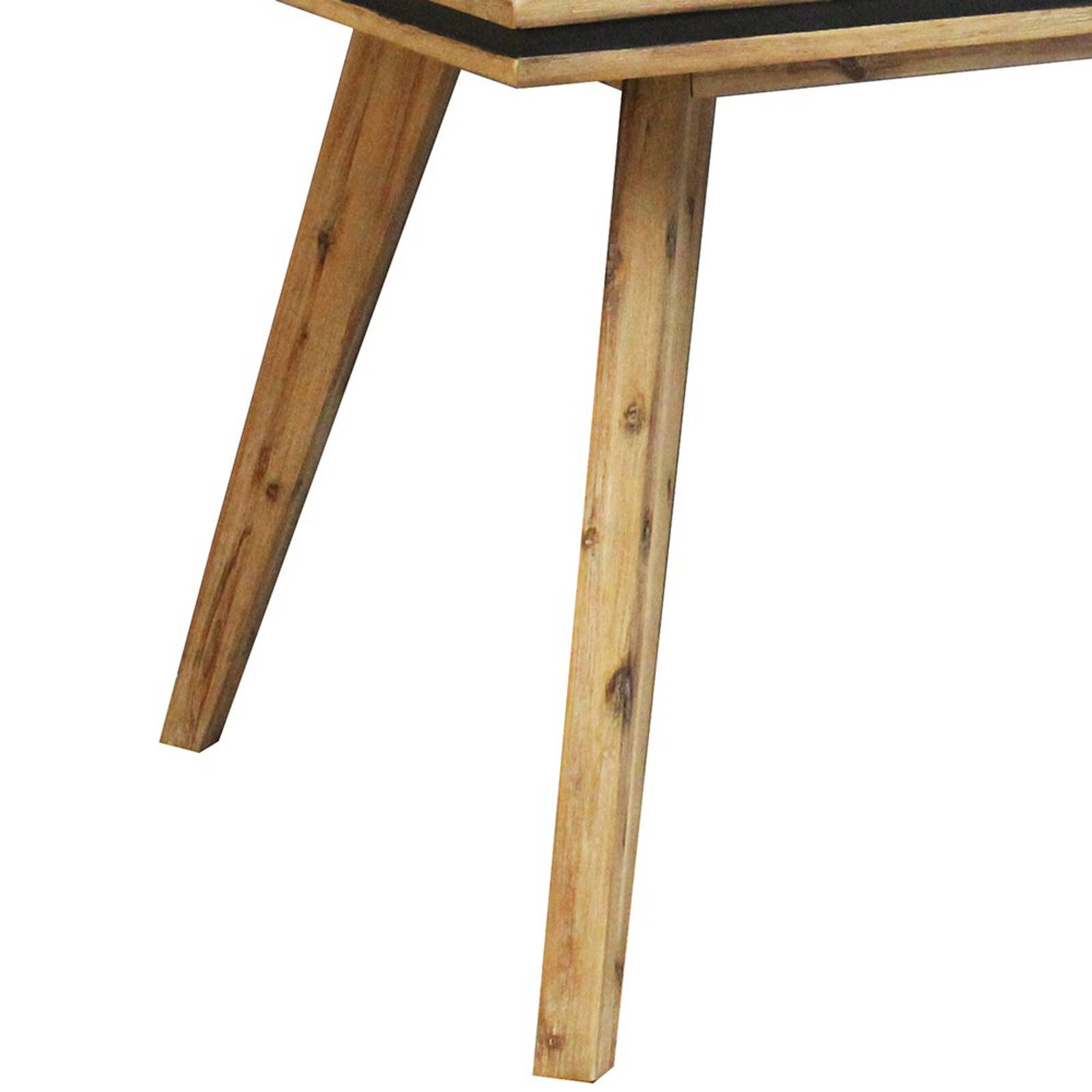 Dining Table 180cm Medium Size Solid Acacia Wooden Frame in Silver ...