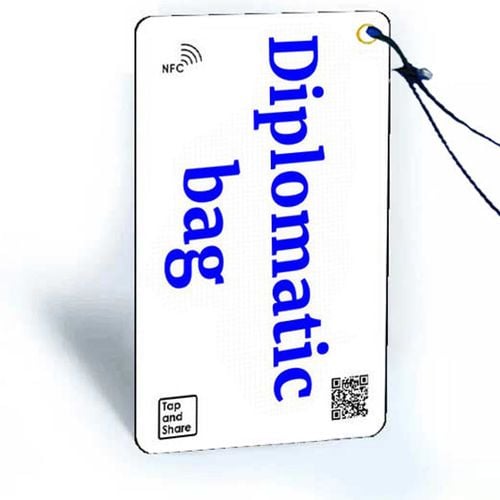 2x Smart Nfc 'diplomatic Bag' Luggage Tags With Smart Passive Tracking ...