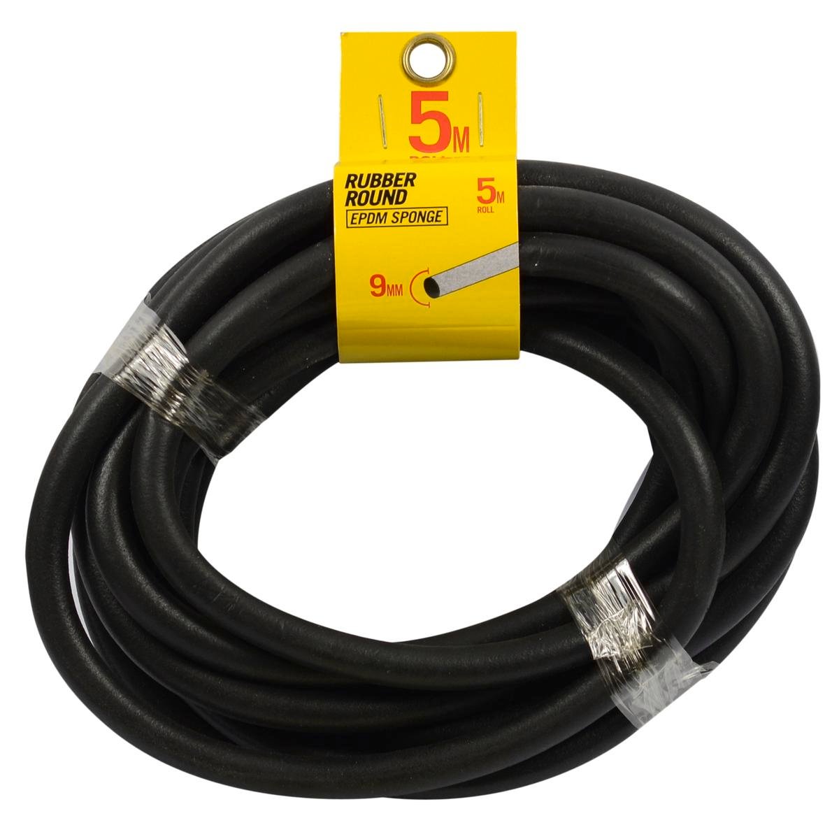 Moroday 9mm x 5m Black Round Rubber Sponge - Bunnings Australia