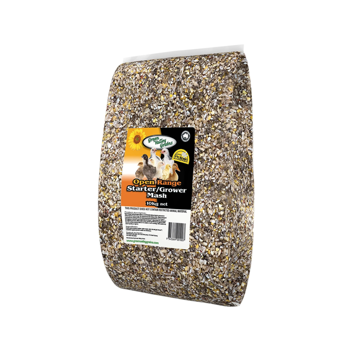 Green Valley Open Range Starter Grower Mash 10kg - Bunnings Australia