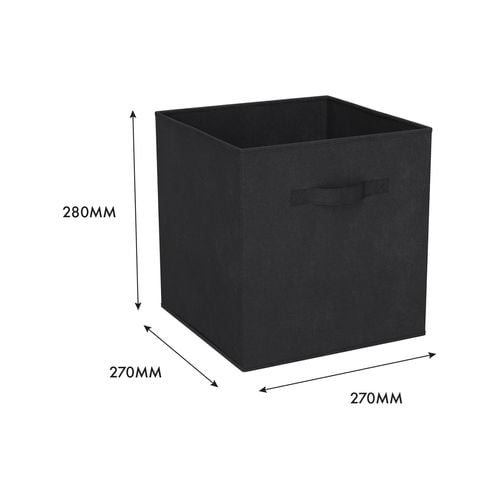 Flexi Storage Clever Cube 270 x 270 x 280mm Black Compact Fabric Insert ...