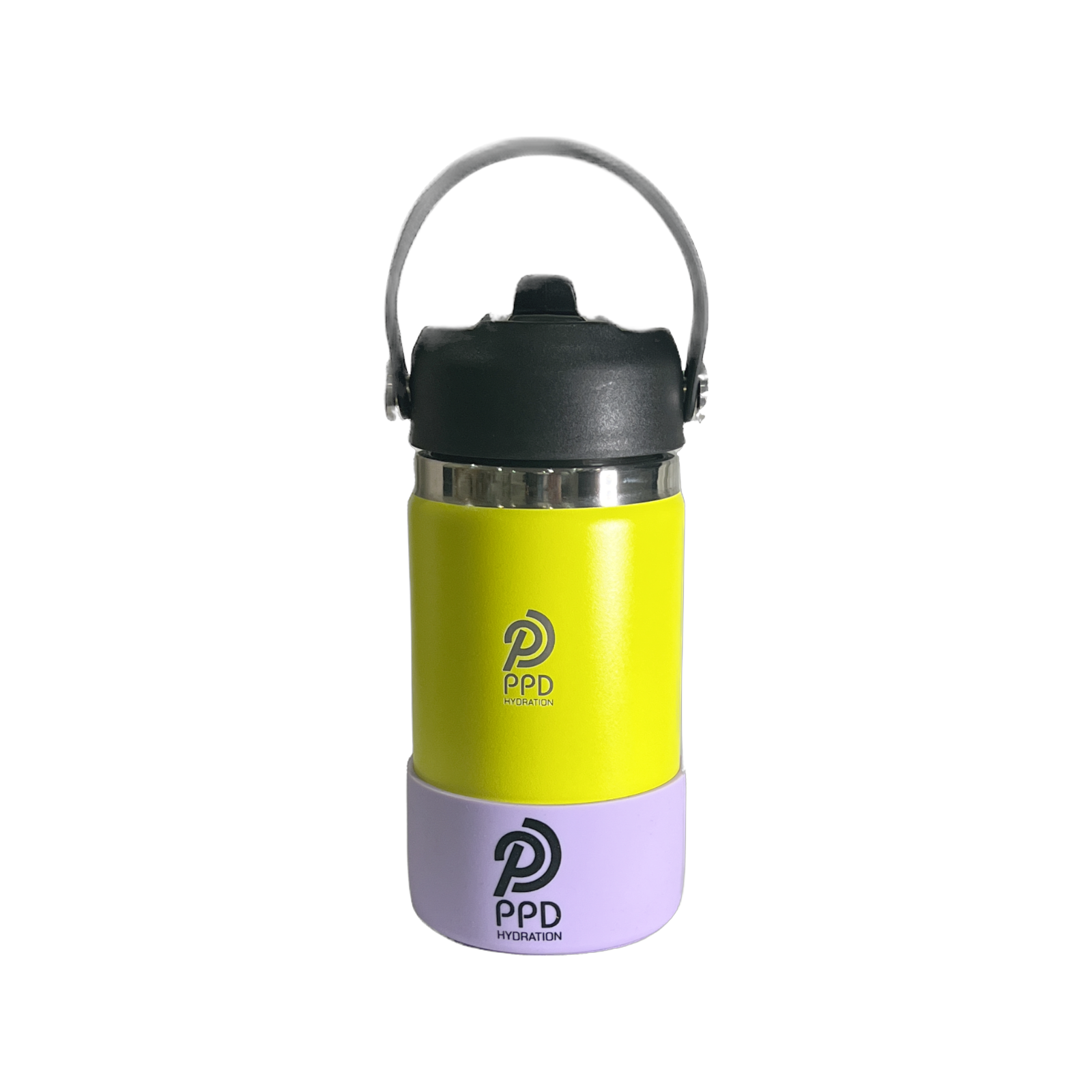 PPD Hydrtion 350ml Lemon limeCompct Water Bottle W/ Liliac Bumper ...