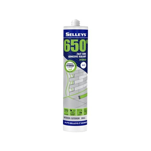 Selleys 300ml White 650FC Adhesive Sealant - White - Bunnings Australia