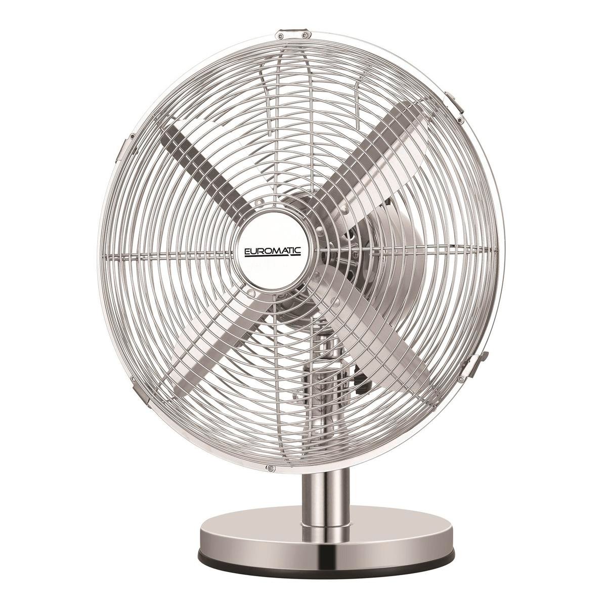 Euromatic 30cm Chrome Metal Desk Fan - Bunnings New Zealand