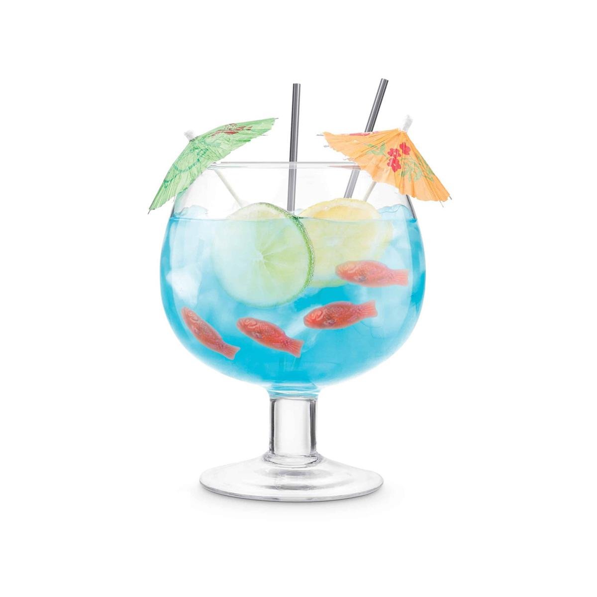 Final Touch Vintage Balloon Cocktail Drinking Fish Bowl Glass ...