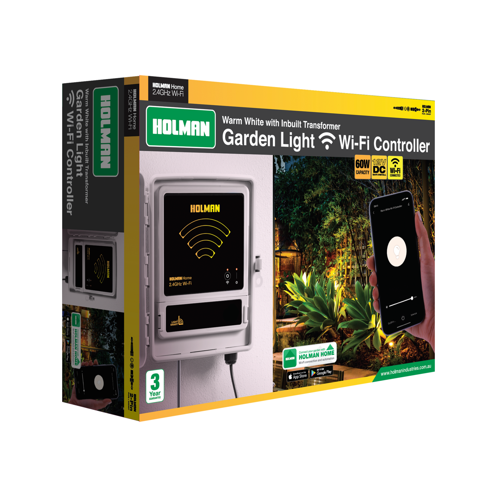 Holman Warm White Wi-Fi Garden Light Controller - Bunnings New Zealand