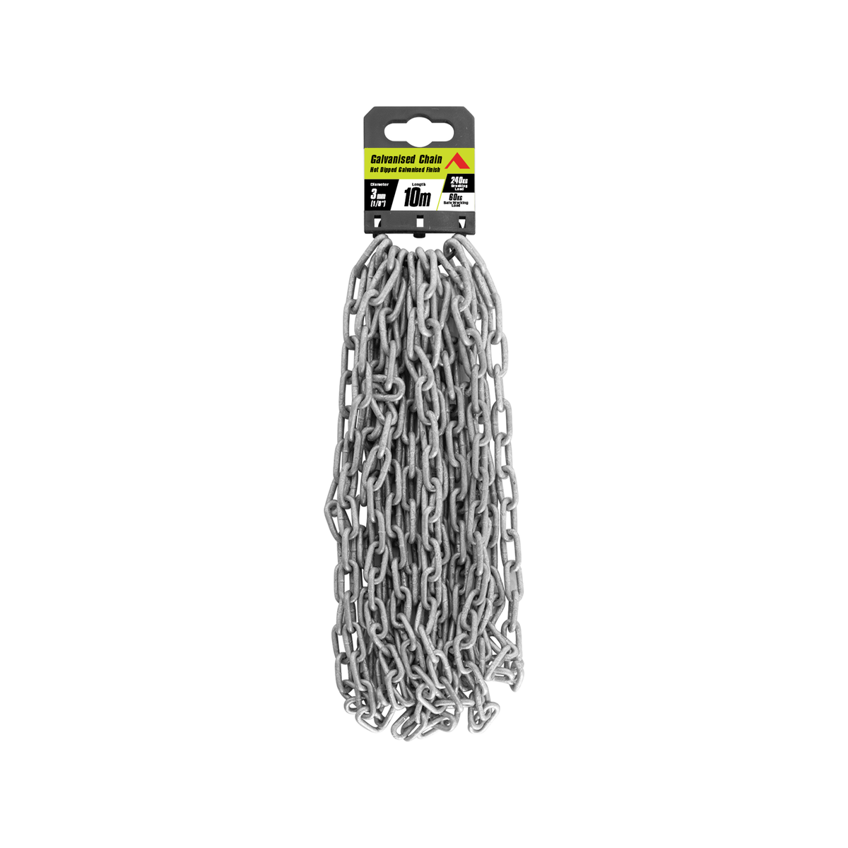 Pinnacle 3mm 1/8" x 10m Galvanised Chain - Bunnings Australia