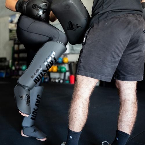 Shin Instep Guards Pads MMA Legs Foot Protection Training Kickboxing by ...