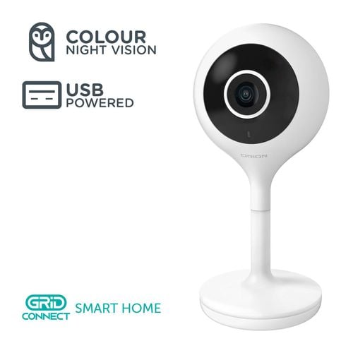 Orion Grid Connect Smart Wi-Fi Indoor Stationary Security Camera ...
