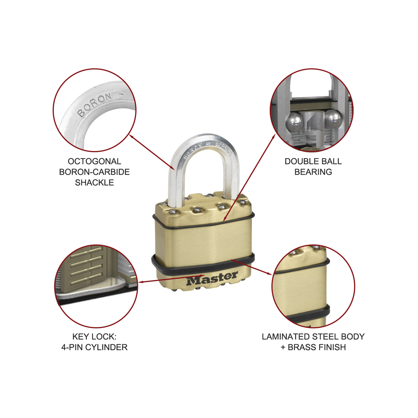 Master Lock 50mm Excell Padlock - Bunnings New Zealand